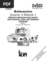 Quarter 2-Module 3: Mathematics | PDF | Force | Mass