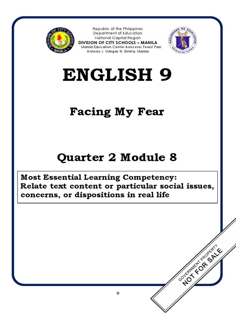 English9 q2 Module8 Relatingtext | PDF | Essays | Idea