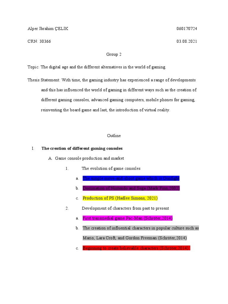 The Creation of Different Gaming Consoles | PDF | Video Game Consoles ...