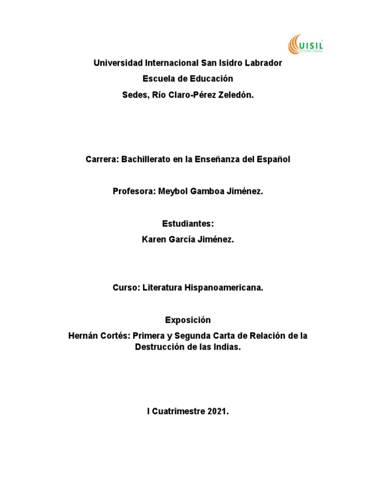 Cartas de Relación de Hernán Cortés | PDF | Hernán Cortés | Antiguas ...