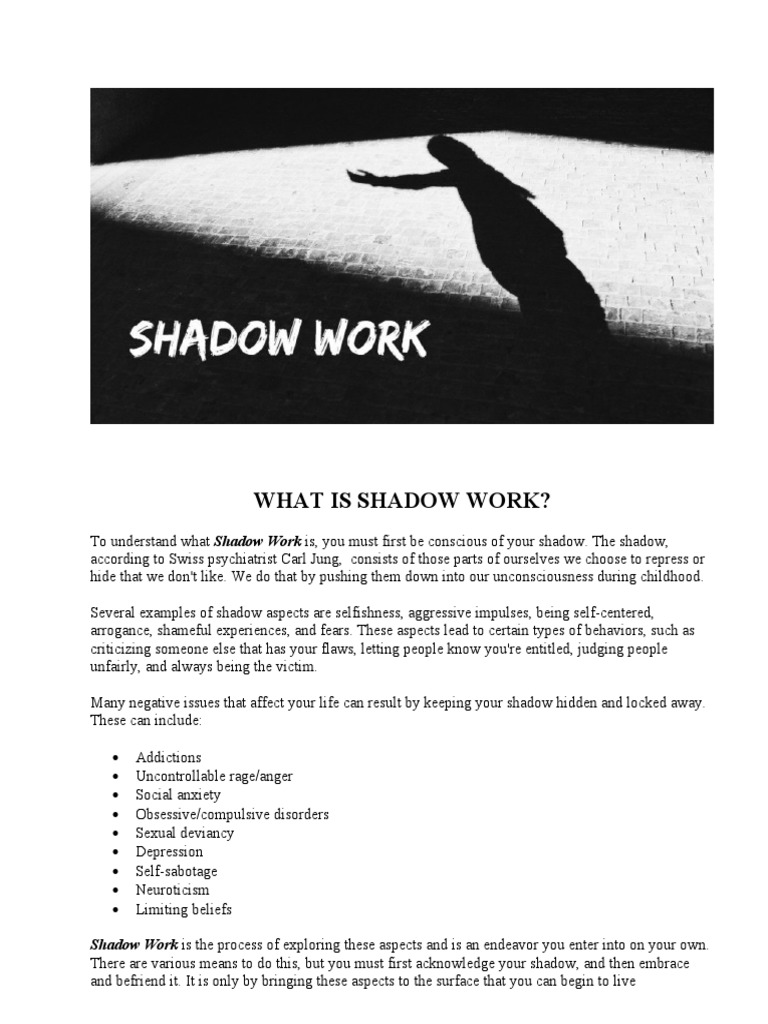E-Book Blog Post Shadow Work | PDF | Shadow (Psychology) | Awareness