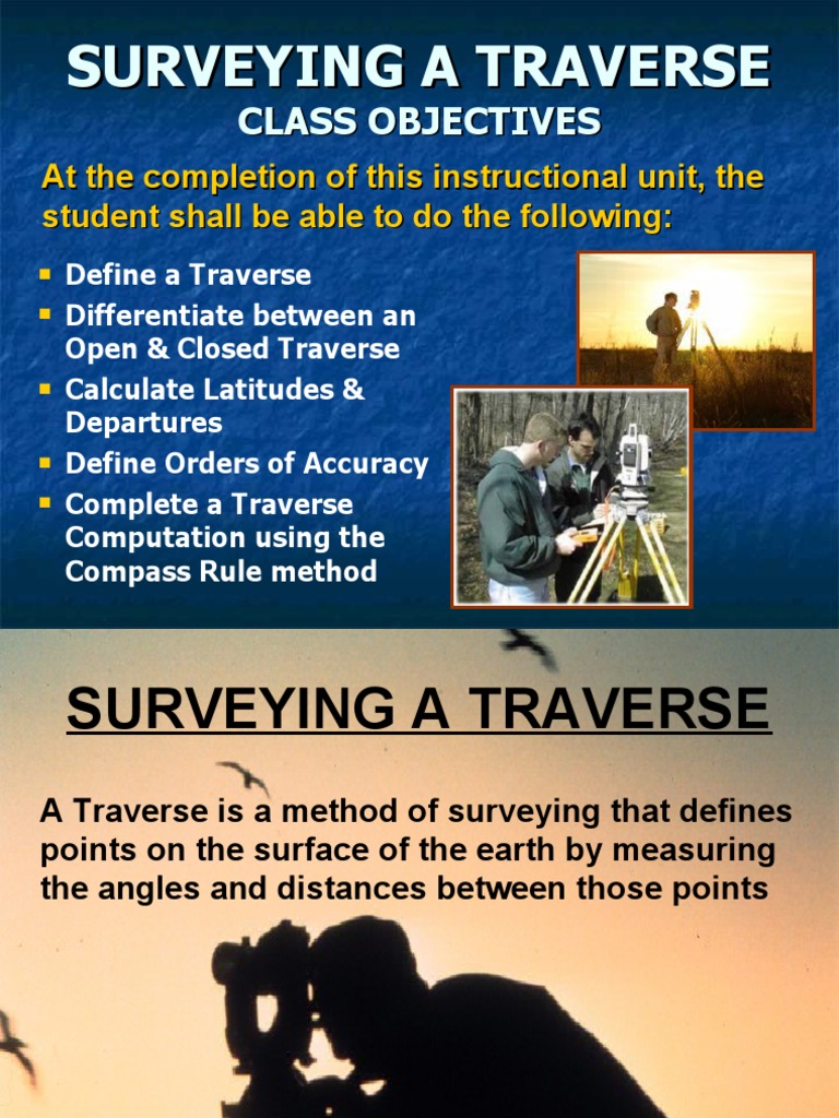 Traverse Comp | PDF | Surveying | Latitude