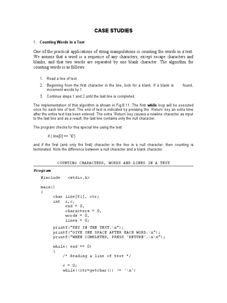 Case Studies: Program | Download Free PDF | Computer Science | Computing