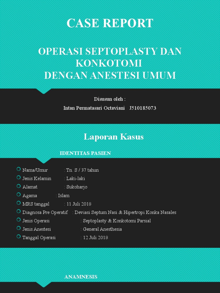 Case Septum Deviasi | PDF