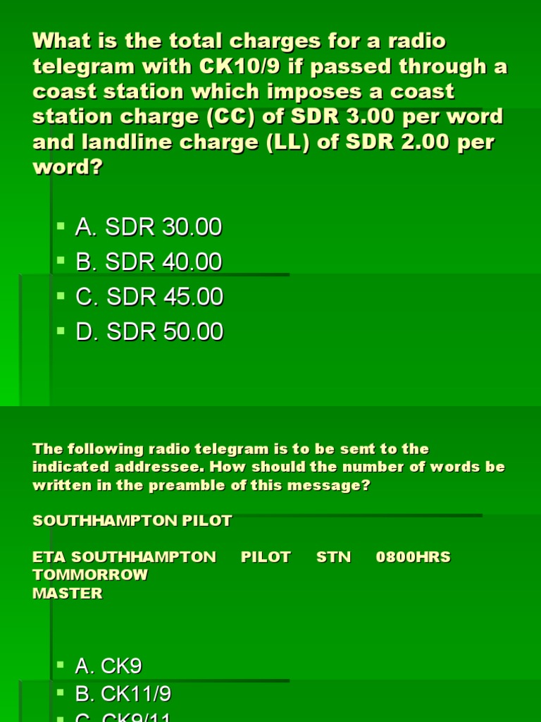 Gmdss Comm - Sytems | PDF | High Frequency | Radio Technology