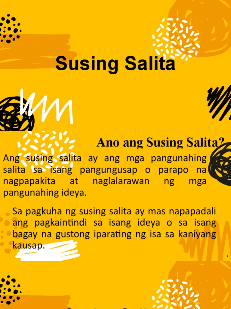 Susing Salita | PDF