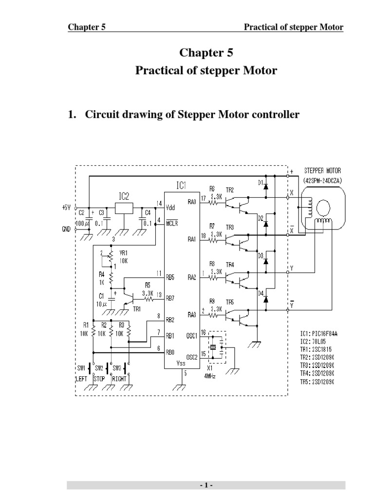 Stepper Motor Controller Circuit Guide | PDF | Electric Motor | Capacitor