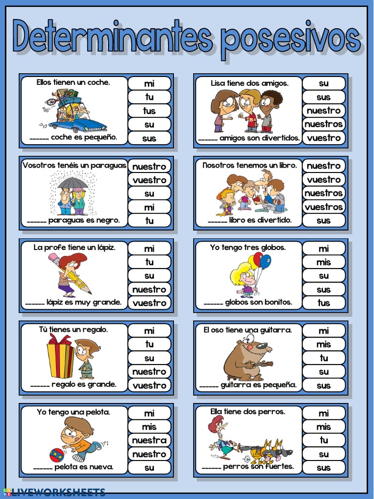 Adjetivos Posesivos | PDF