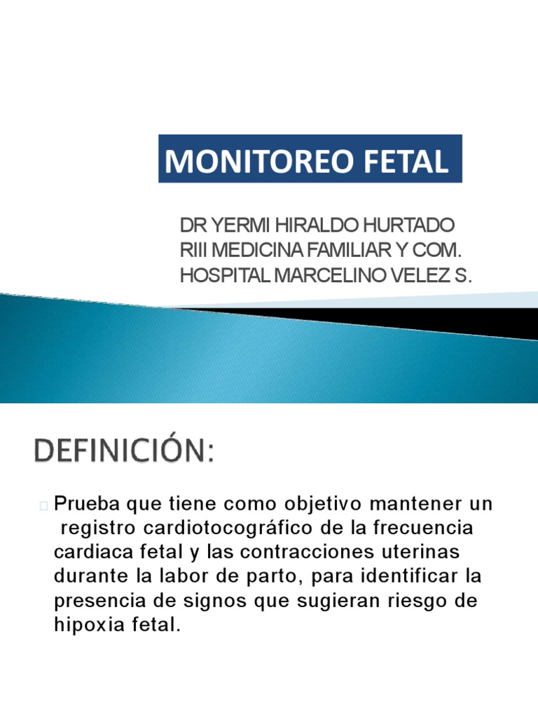 Monitoreo Fetal: Categorías y Manejo | PDF | Parto | El embarazo
