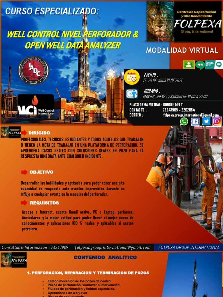 Comprehensive Well Control Training for Drillers and Data Analysts | PDF