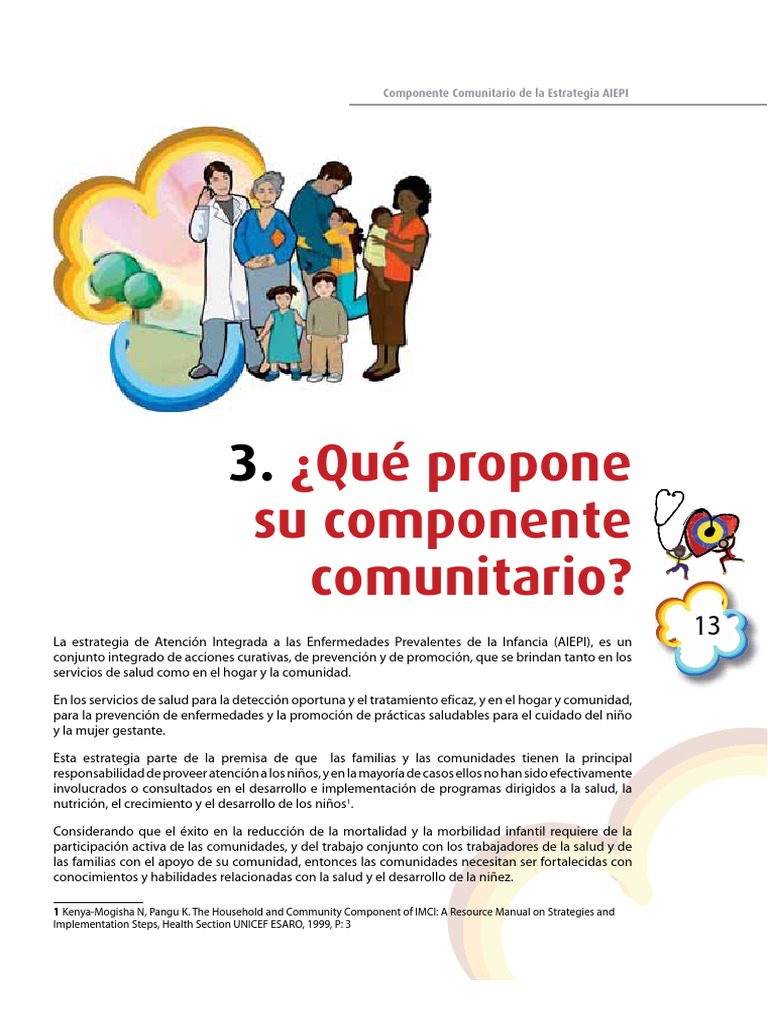 ANEXO 1. QuÃ© Propone Su Componente Comunitario | PDF | Comunidad | Familia
