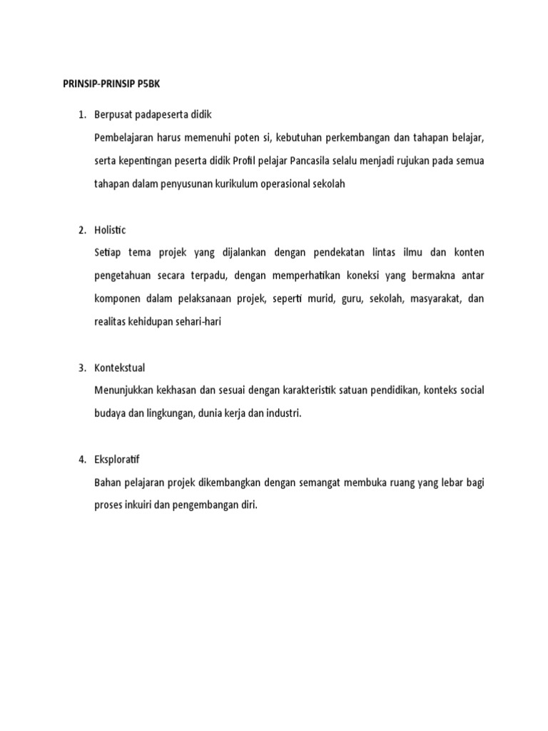 Prinsip p5bk | PDF
