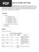 GATT and WTO Trade Rounds | PDF | World Trade Organization | General ...