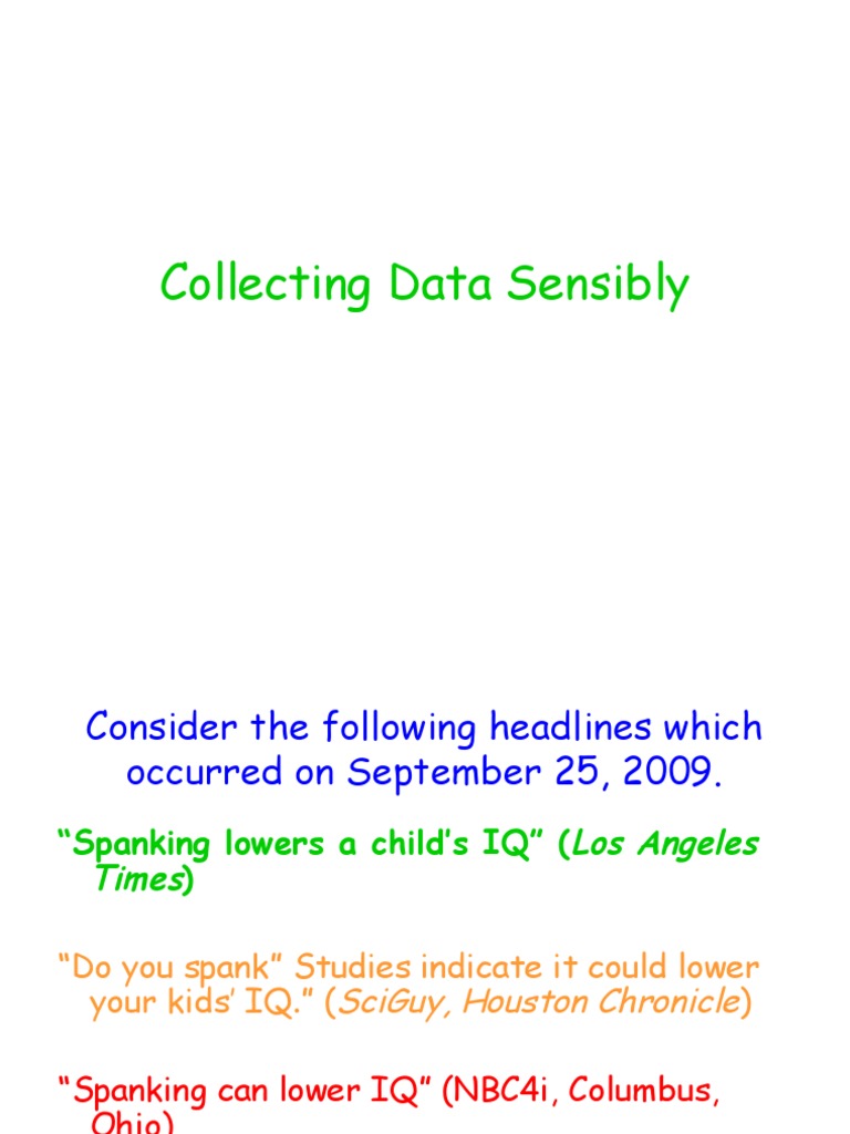 2 Collecting Data | PDF | Sampling (Statistics) | Experiment
