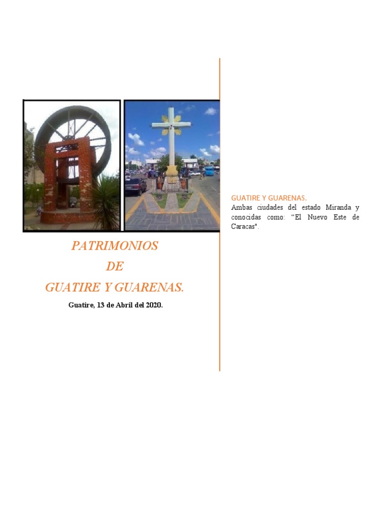 Patrimonio Cultural de Guatire y Guarenas | PDF | Pascua de Resurrección