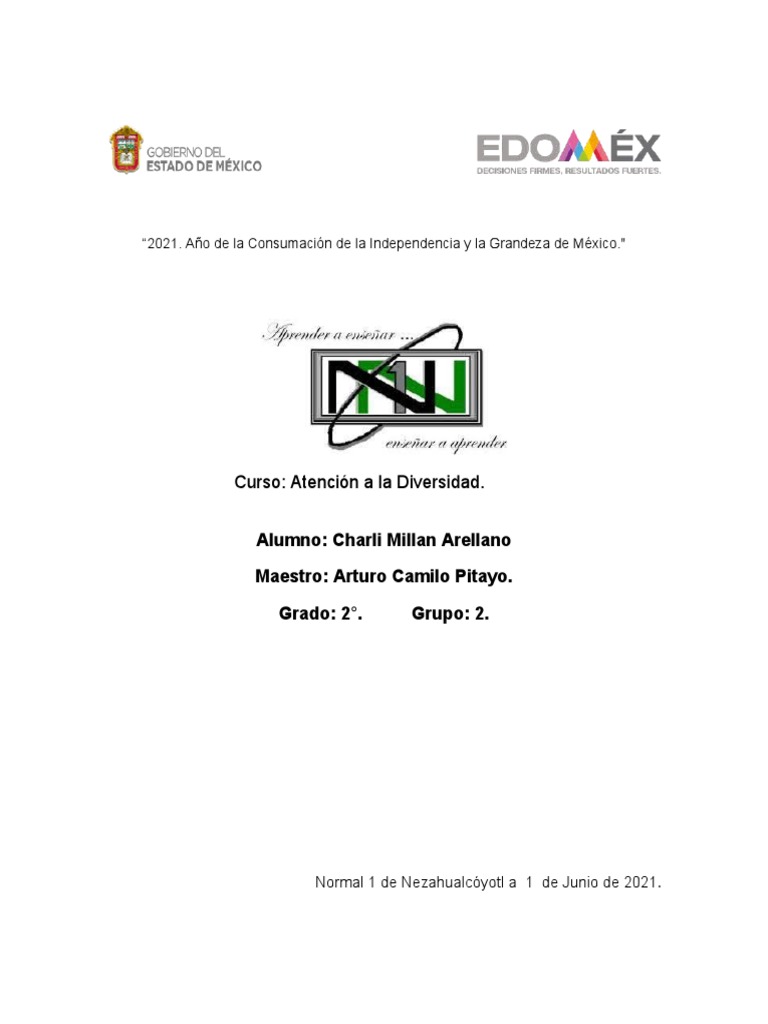 Tarea Profe. Camilo | PDF | Inclusión (Educación) | Exclusión social