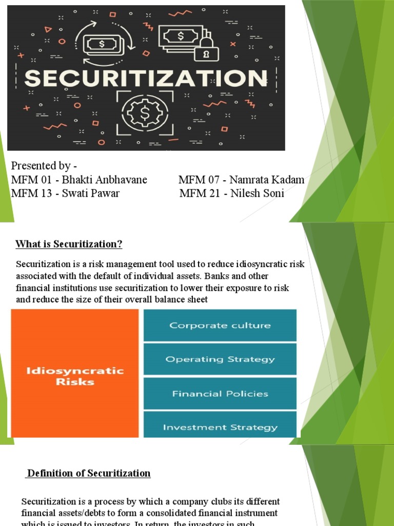 What Is Securitization | PDF | Mortgage Backed Security | Securitization
