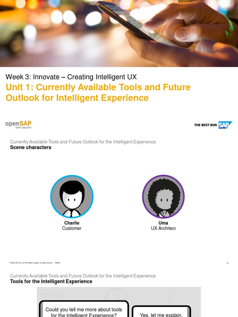 OpenSAP s4h18 Week 3 All Slides | PDF | Artificial Intelligence | Intelligence (AI) & Semantics
