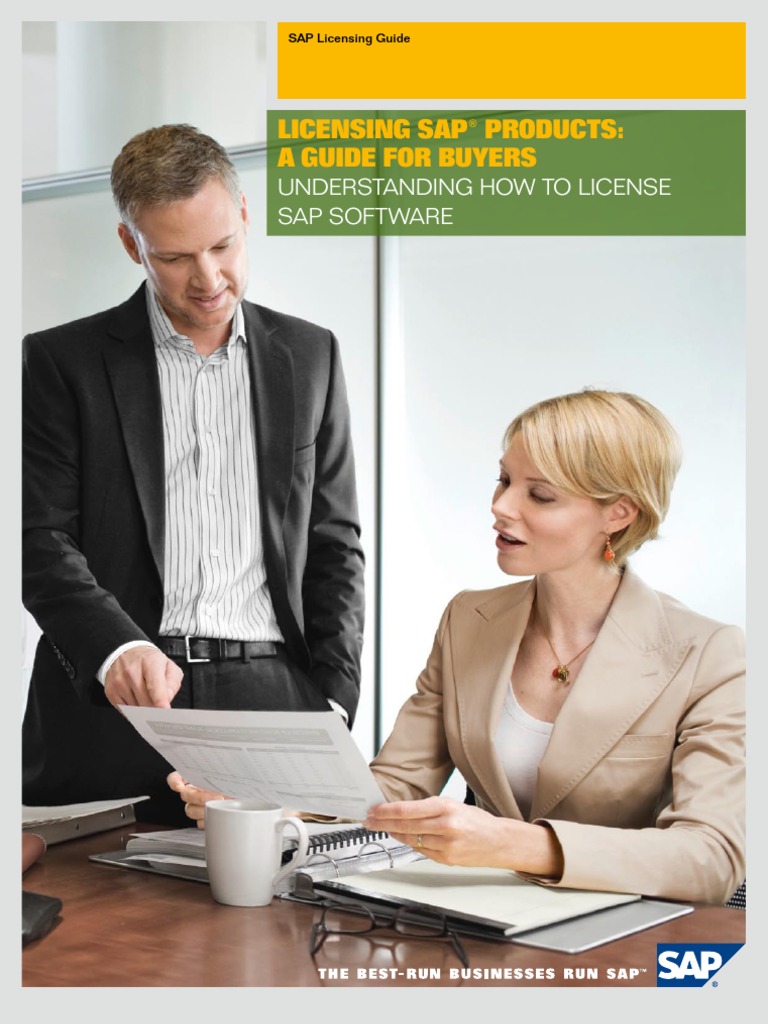 Licensing Sap® Products: A Guide For Buyers: Understanding How To License Sap Software | PDF ...