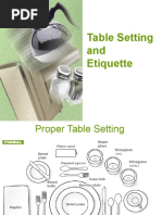 Module 1 (Table Appointment) | PDF | Tableware | Spoon