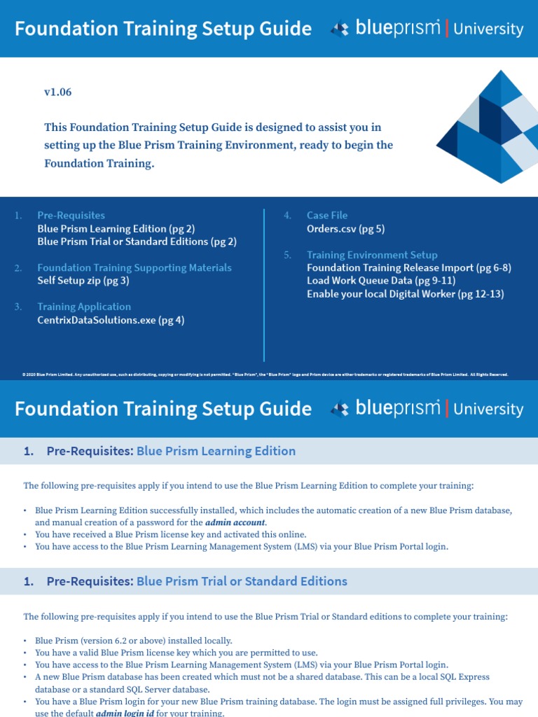 Foundation Training Setup Guide | PDF | Databases | Computer File