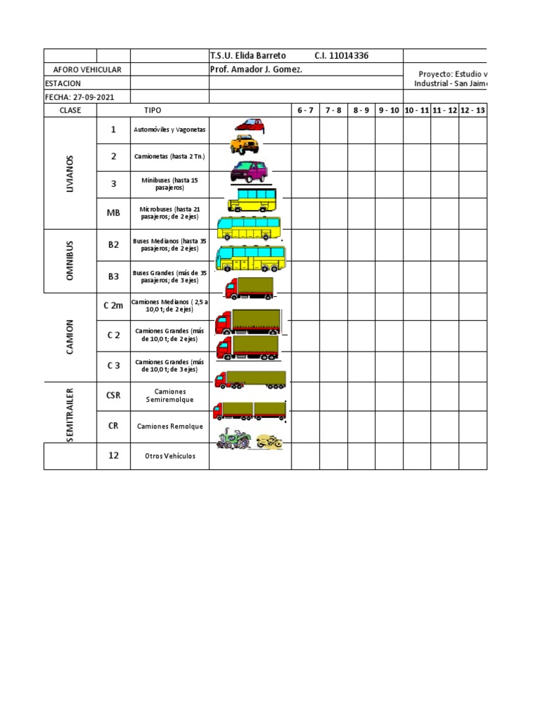 Calculo de Tpda | PDF | Camión | Autobús