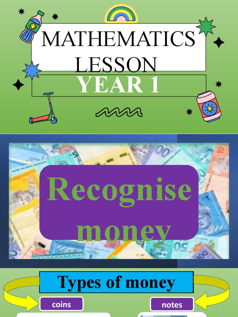 Recognise Money - Math Year 1 | PDF
