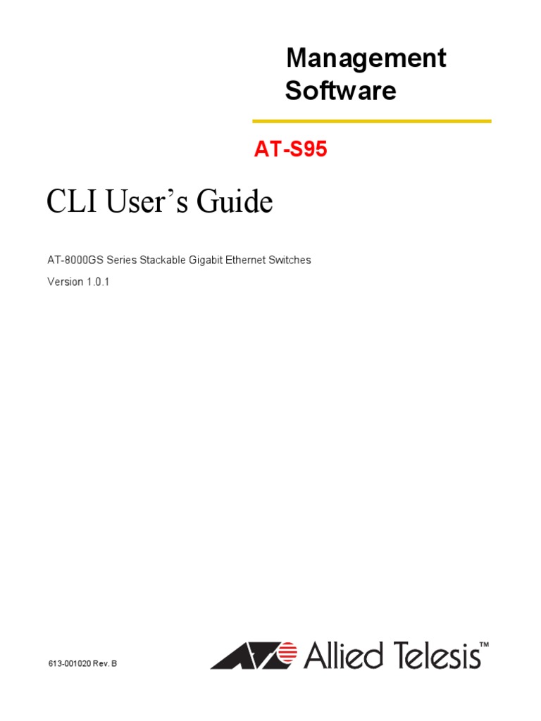 At-S95 v101 Cli Guide | PDF | Ip Address | Cyberspace