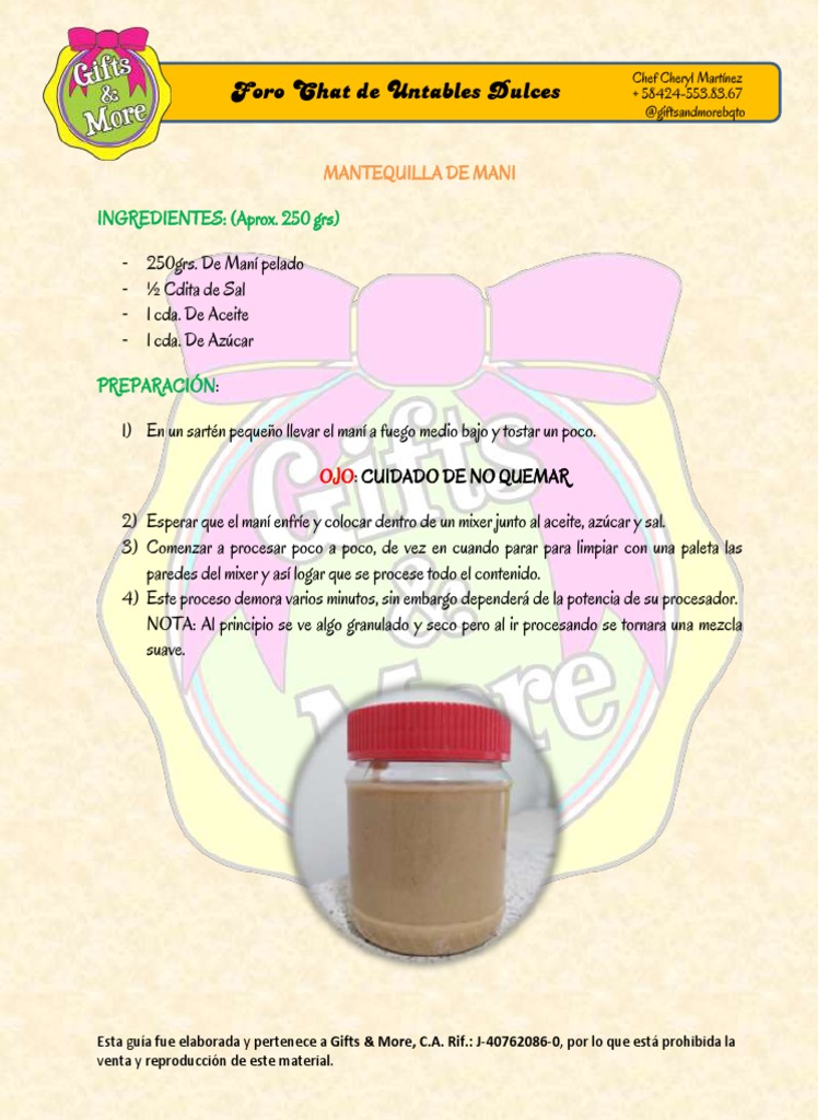 Guia UNTABLES DULCES | PDF | Chocolate | Sólidos de cacao