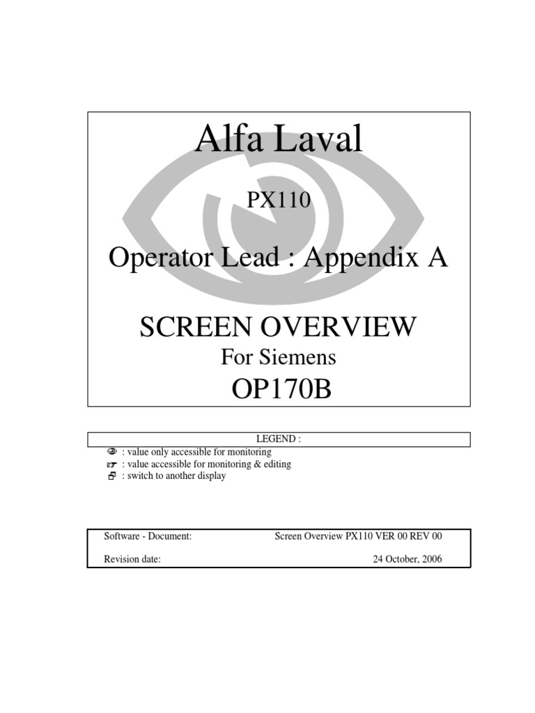 PX110 Screen Overview | PDF | Menu (Computing) | Computing