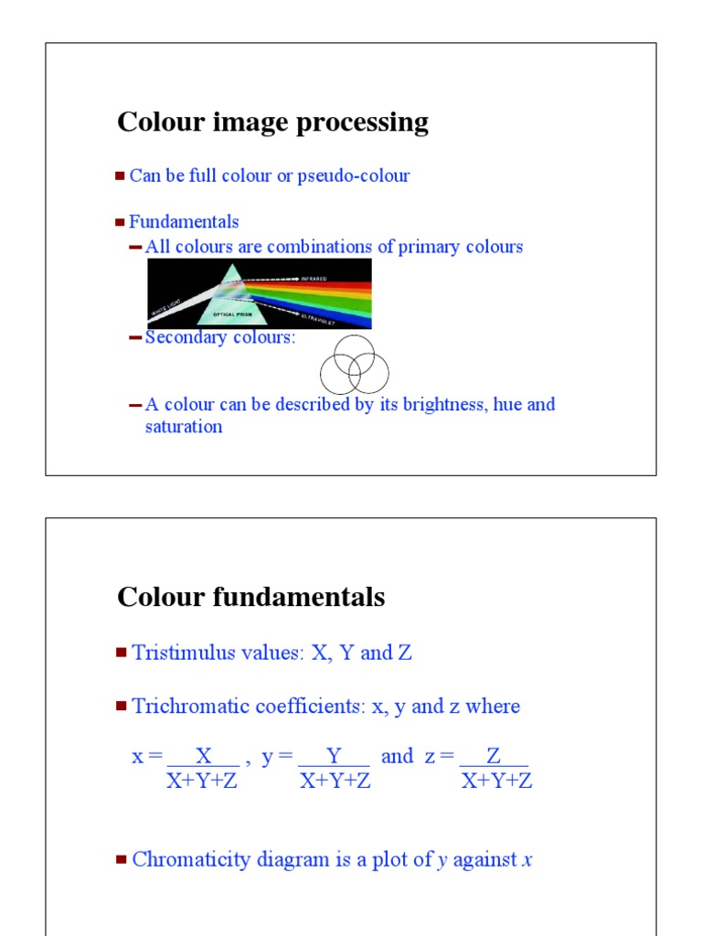 Colour Image Processing Techniques: A Comprehensive Review of ...