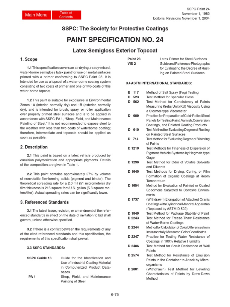 Paint Specification No. 24: SSPC: The Society For Protective Coatings ...