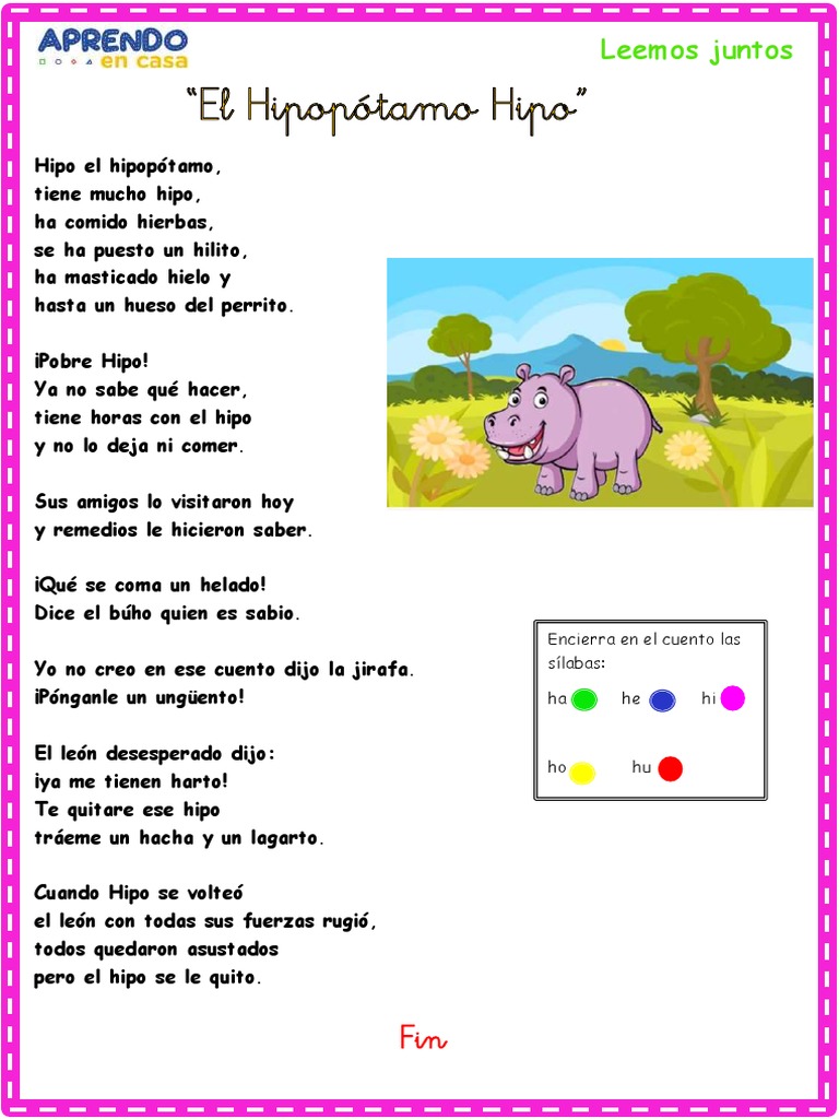 El Hipopotamo Hipo | PDF