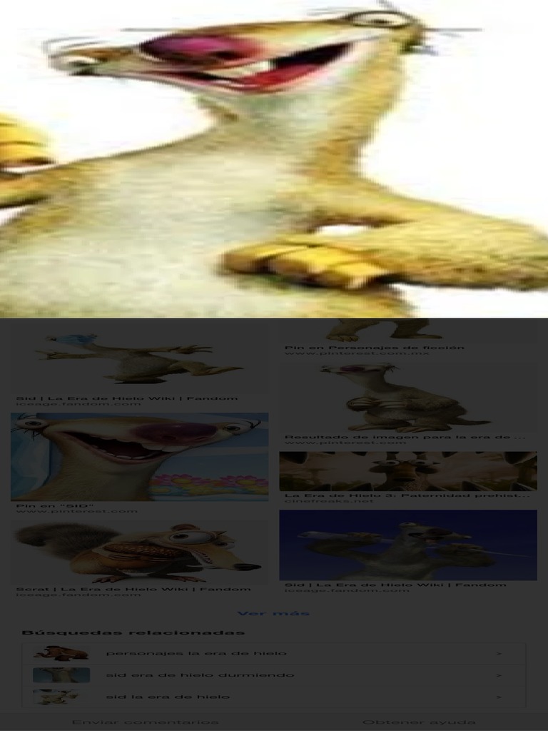 Sid era del hielo durmiendo - Imagui