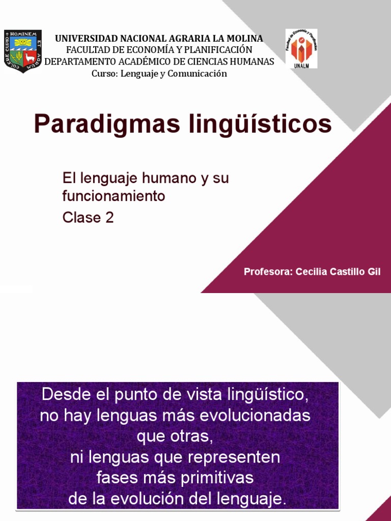 Paradigmas Lingüísticos Moodle | PDF | Lingüística | Paradigma