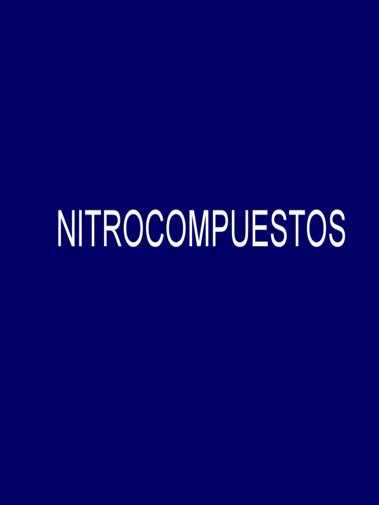Nitro Compu Estos | PDF | Nitrito | Enlace químico
