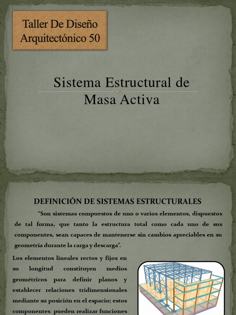 Sistema Estructural de Masa Activa | PDF | Ingeniería mecánica | Mecánica