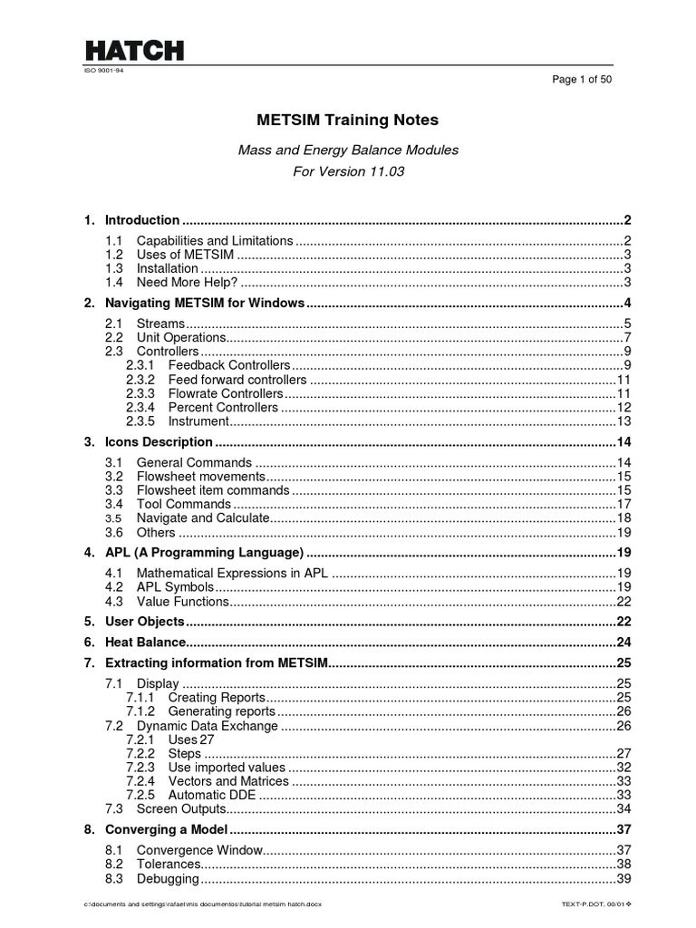 Tutorial METSIM HATCH | PDF | Bracket | Icon (Computing)