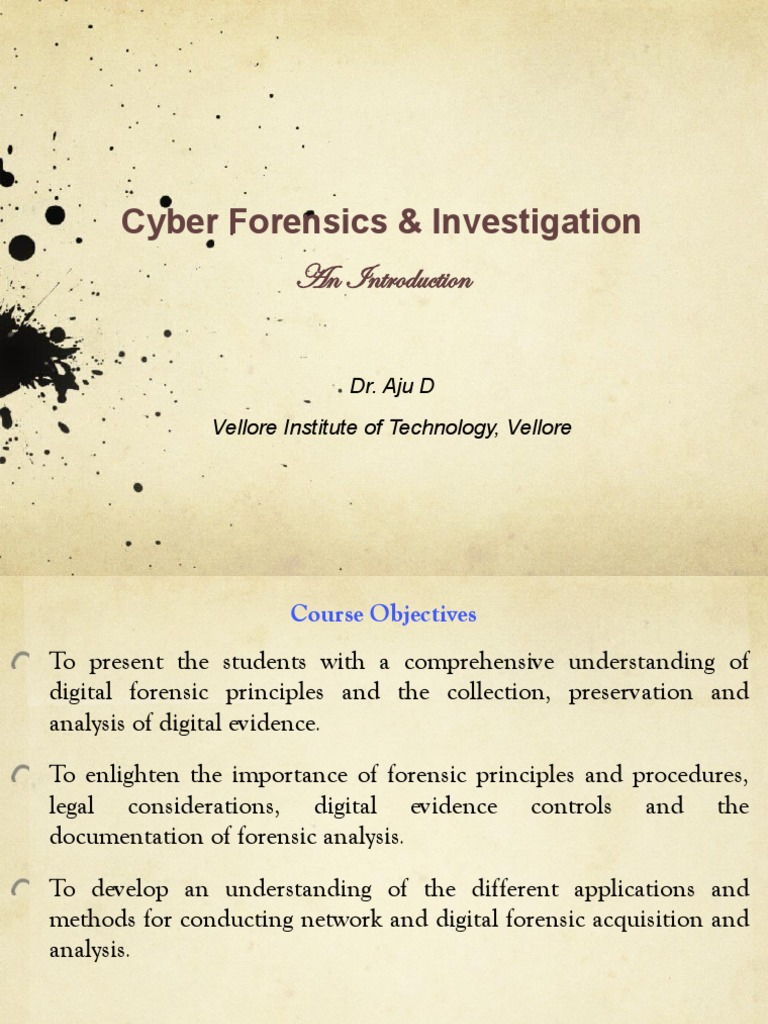 Cyber Forensics & Investigation: An Introduction | PDF | Digital Forensics | Computer Forensics