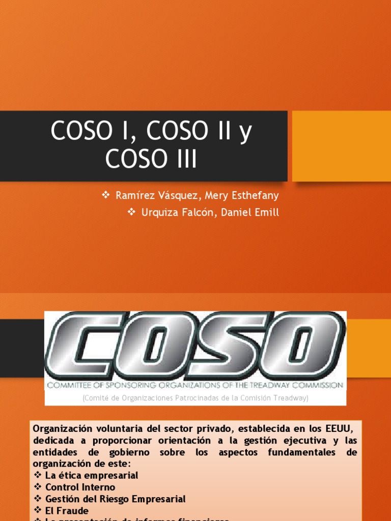 COSO I II y III | PDF | Riesgo | Información