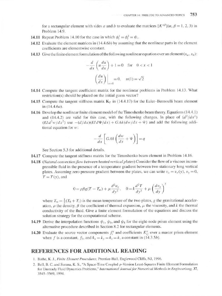 An Introduction To The Finite Element Method, 3rd Edition by J.N. Reddy ...