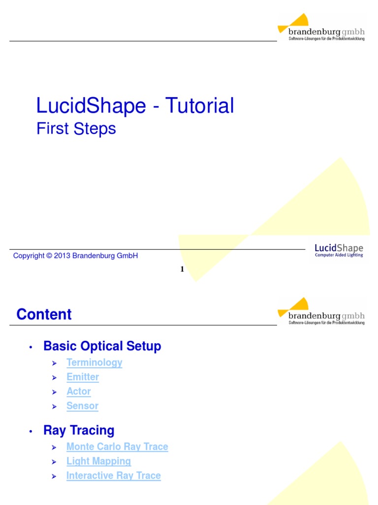 Tutorial First Steps | PDF | Graphics Processing Unit | Mirror