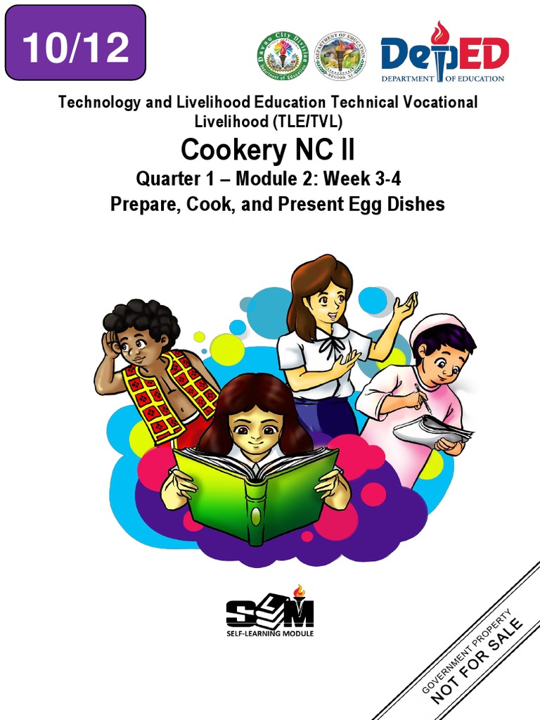Cookery NC II: Quarter 1 - Module 2: Week 3-4 Prepare, Cook, and ...