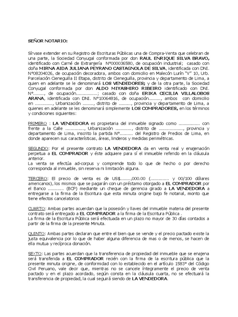 Modelo Reserva Propiedad | PDF | Derecho privado