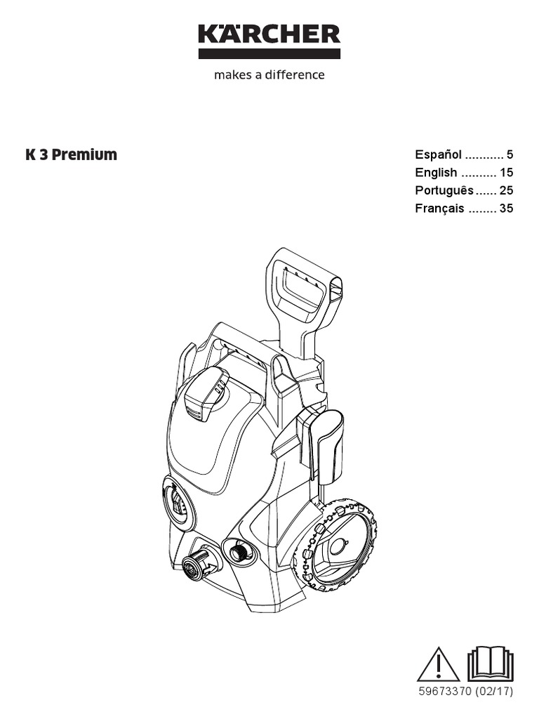 Manual Instrucciones Karcher k3 Premium | PDF | Agua | Neumático