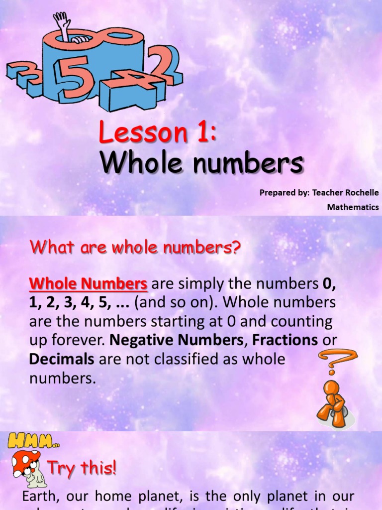 Lesson 1 Whole Numbers Mathematics Intermediate | Download Free PDF ...
