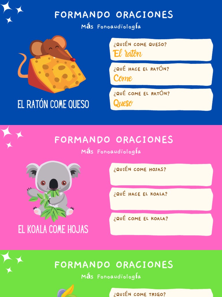 Comprensión de Oraciones | PDF