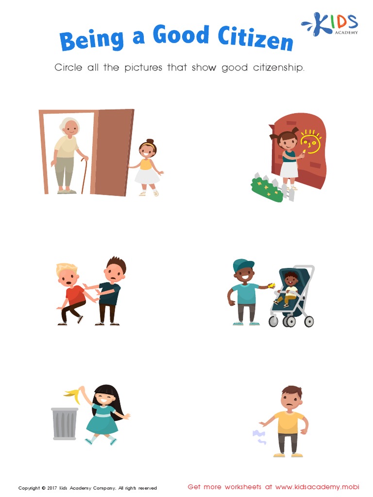 Grade 1 Being A Good Citizen Printable | PDF