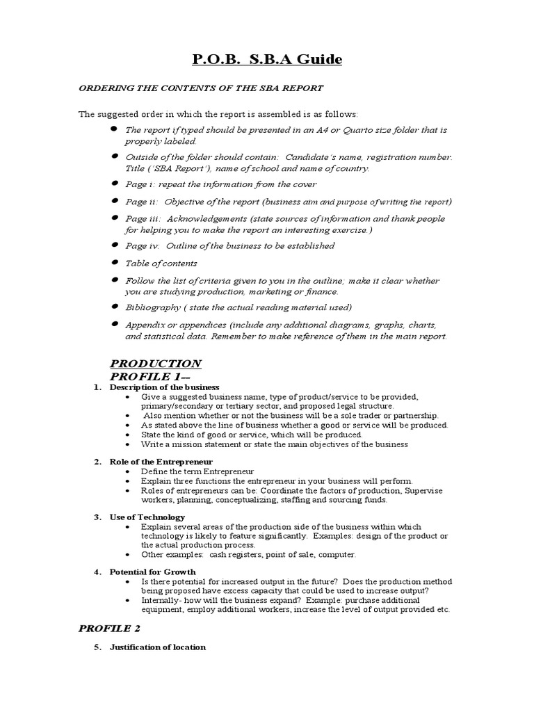 NEW Sba Guide | PDF | Marketing | Pricing