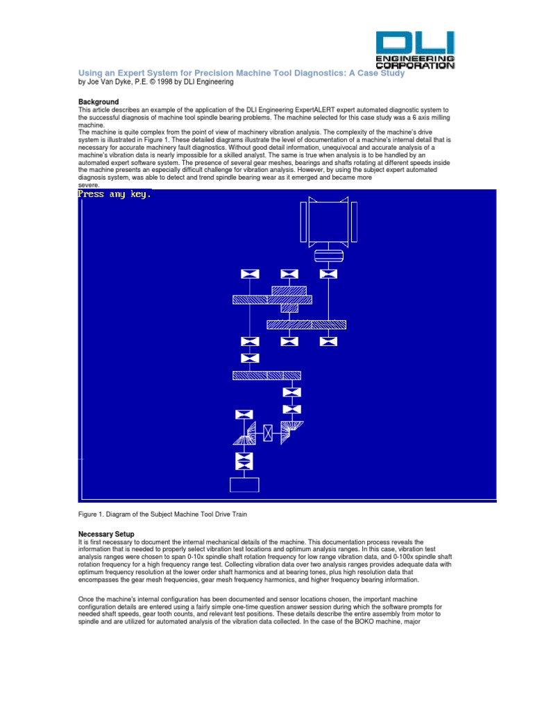 Using An Expert System For Precision Machine Tool Diagnostics: A Case ...